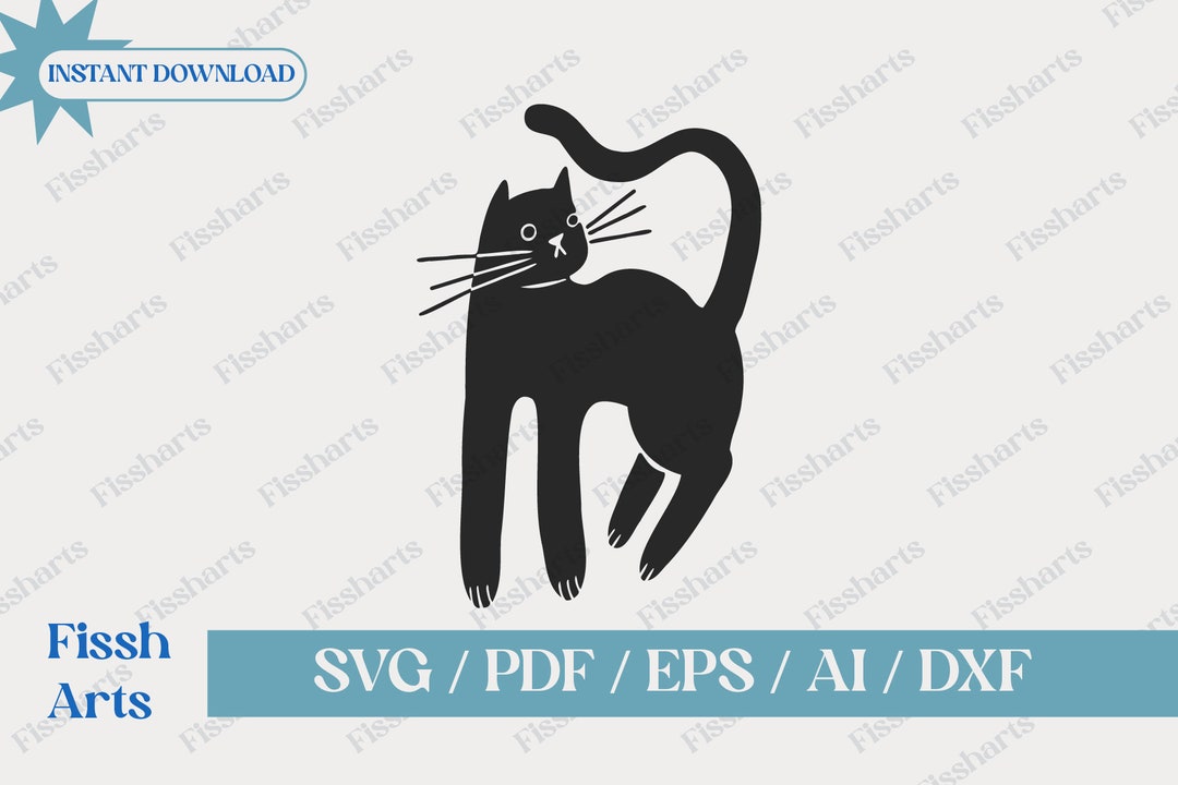 Cat Shape Vector Cut File | Cat Shape Logo | Cat Shape Icon | Cat Shape ...
