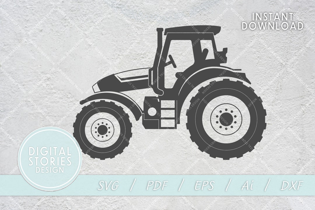 Tractor Vector SVG Cut File Pattern Panel Tractor Svg - Etsy