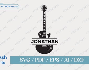 Guitar Shape Vector Cut File | Guitar Shape Logo | Guitar Shape Icon ...