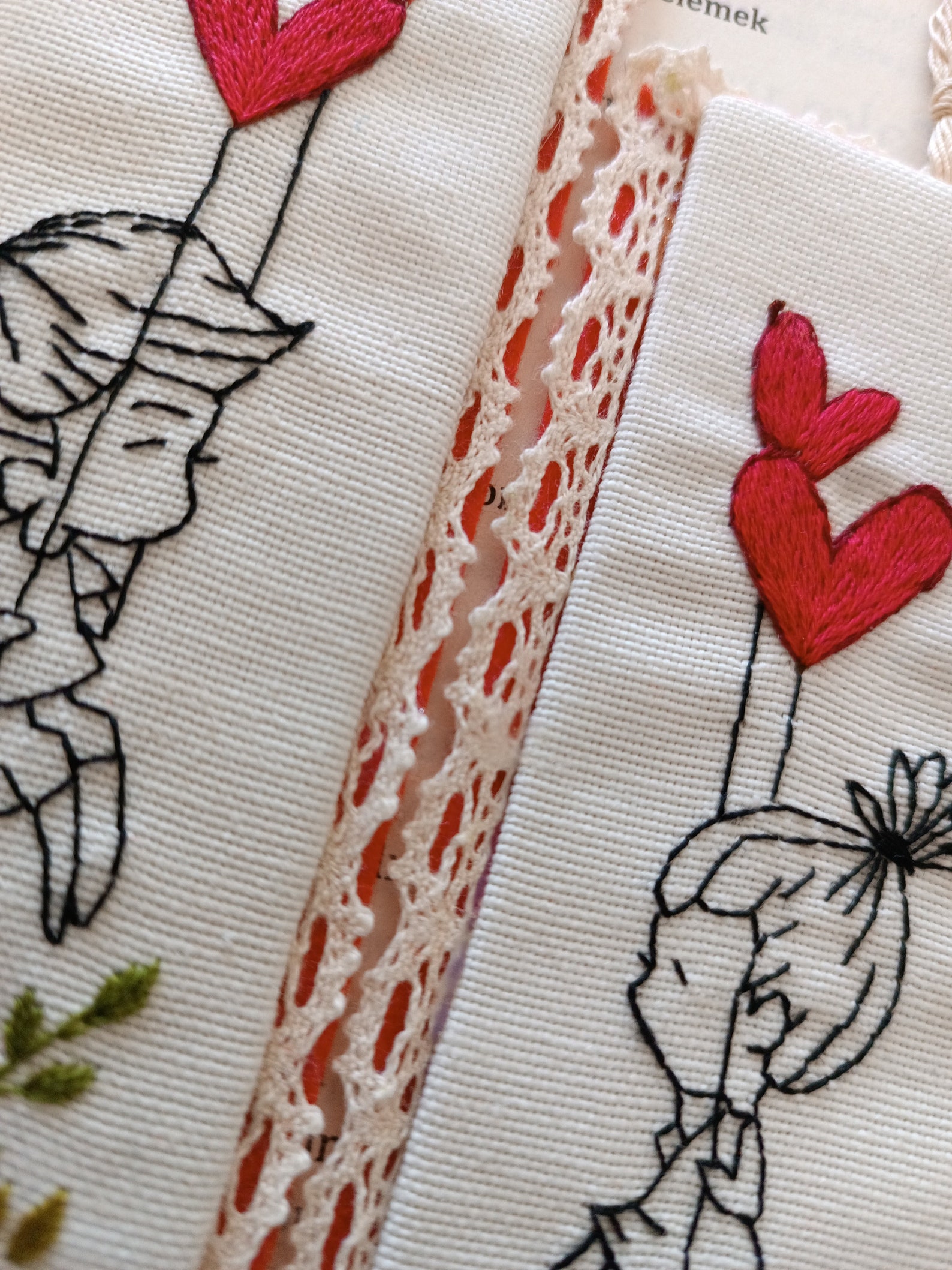 Handmade Bookmark/ Embroidery Bookmark/ Art Bookmarks/ Book Accessories ...
