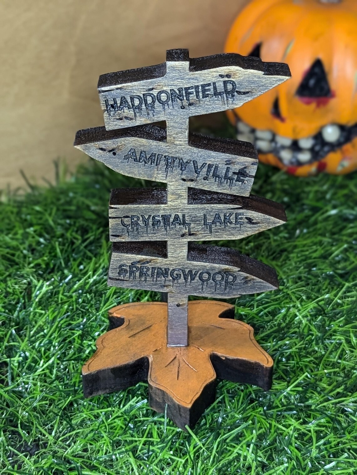 Horror Town Sign Post - Etsy