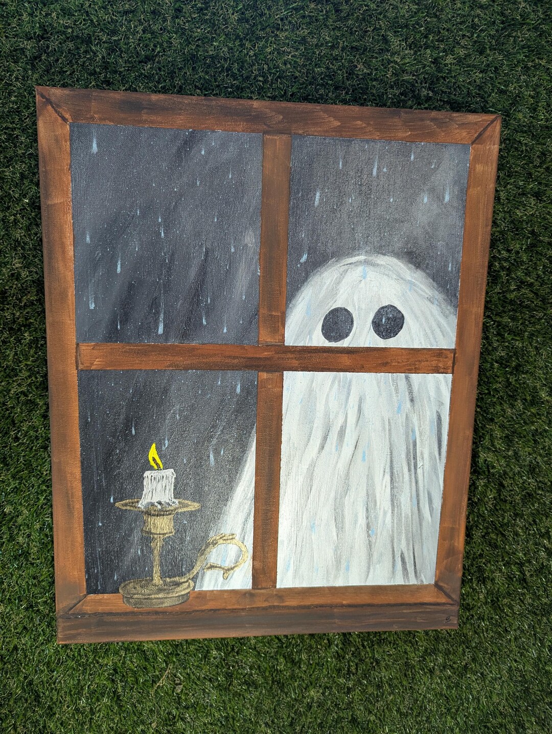 Ghost at the Window Painting - Etsy