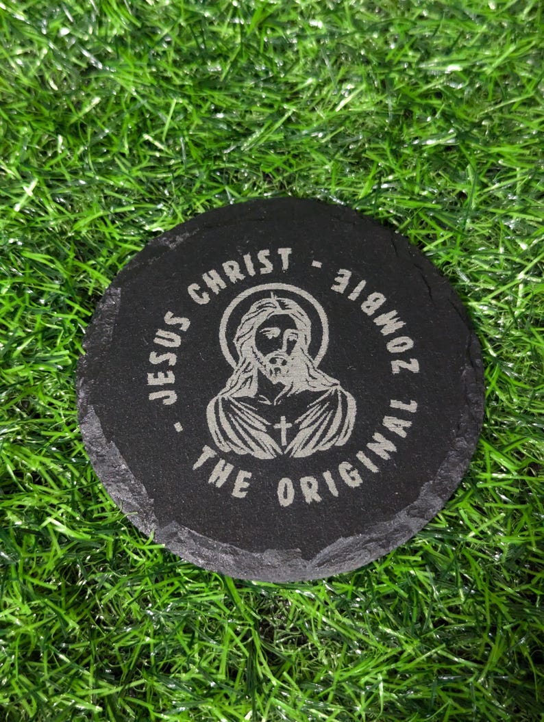 Jesus the Original Zombie Drink Coaster. - Etsy