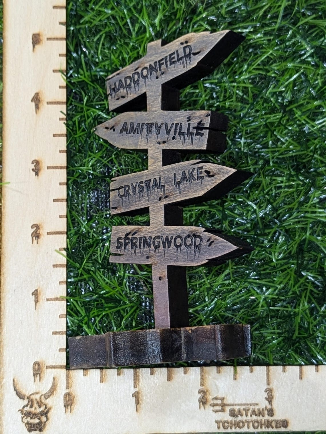 Horror Town Sign Post - Etsy
