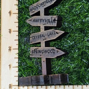 Horror Town Sign Post - Etsy