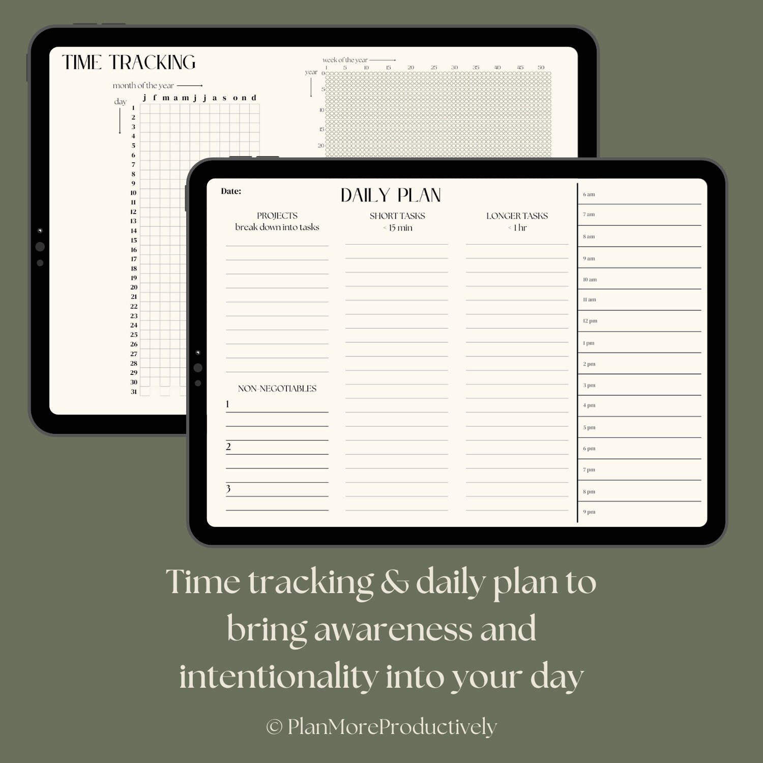 The Productivity Method Plan Monthly, Weekly, Daily Goal Setting Planner 2023 Digital Download ...