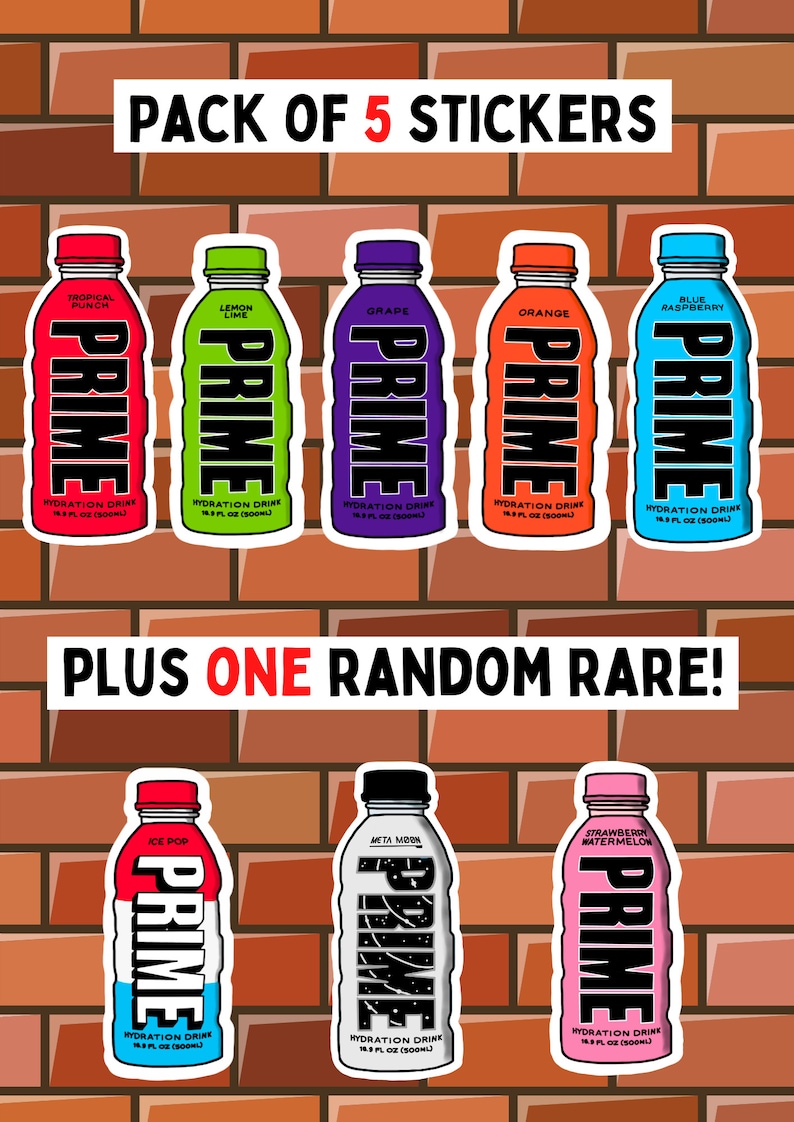 PRIME Stickers PRIME Hydration KSI Logan Paul Prime Drink - Etsy México