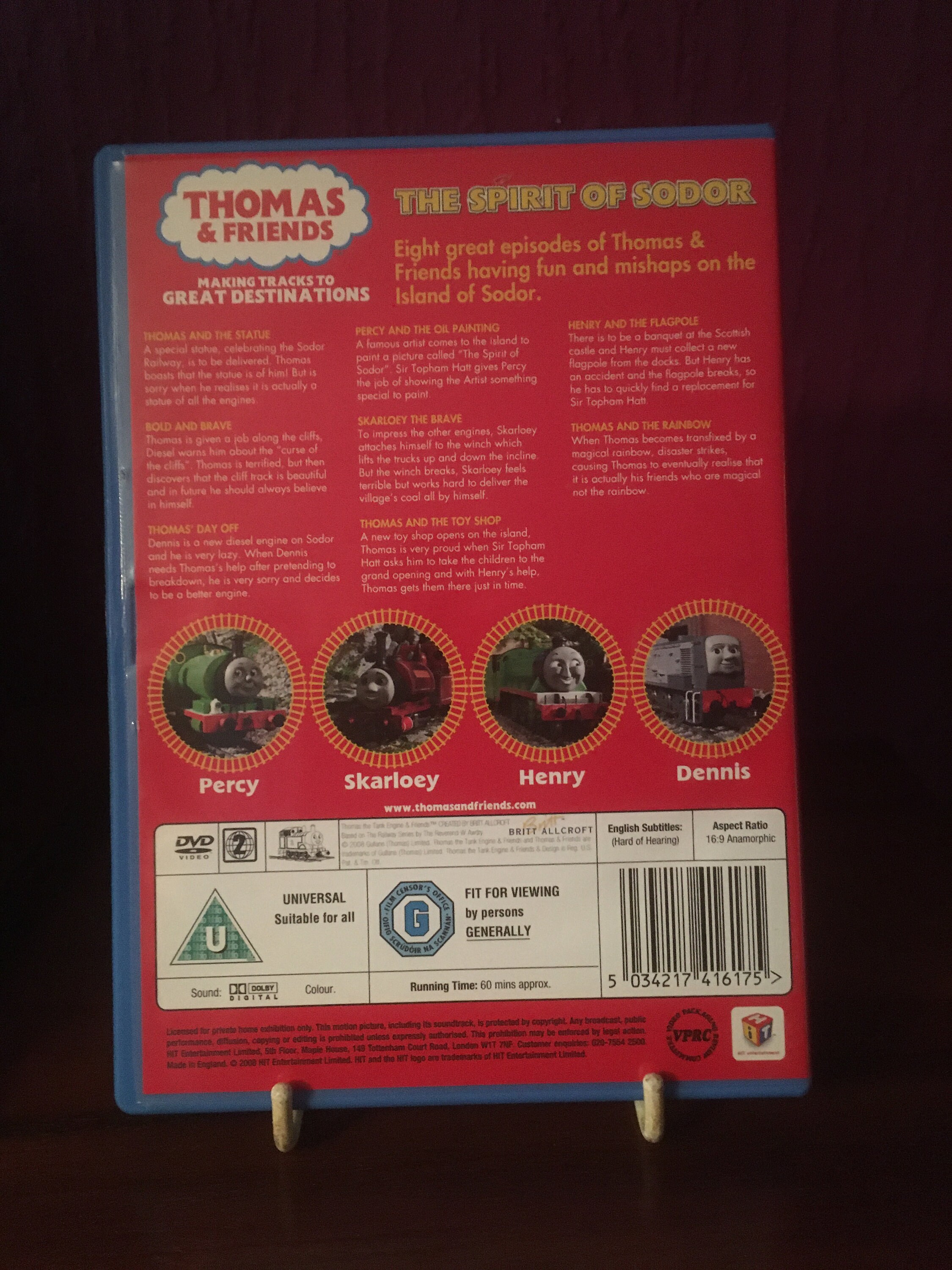 Thomas and Friends the Spirit of Sodor Dvd - Etsy UK