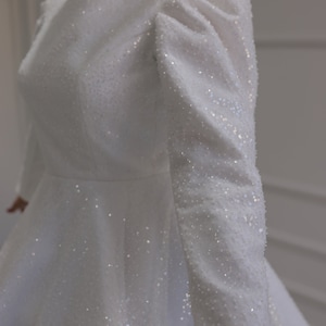 Princess Model Islamic Long Sleeve Dress, Ivory Design Bridal Gown ...