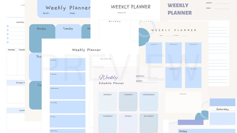 Printable Weekly Planner, 2022 - 2023 Planner, Goodnotes Planner ...