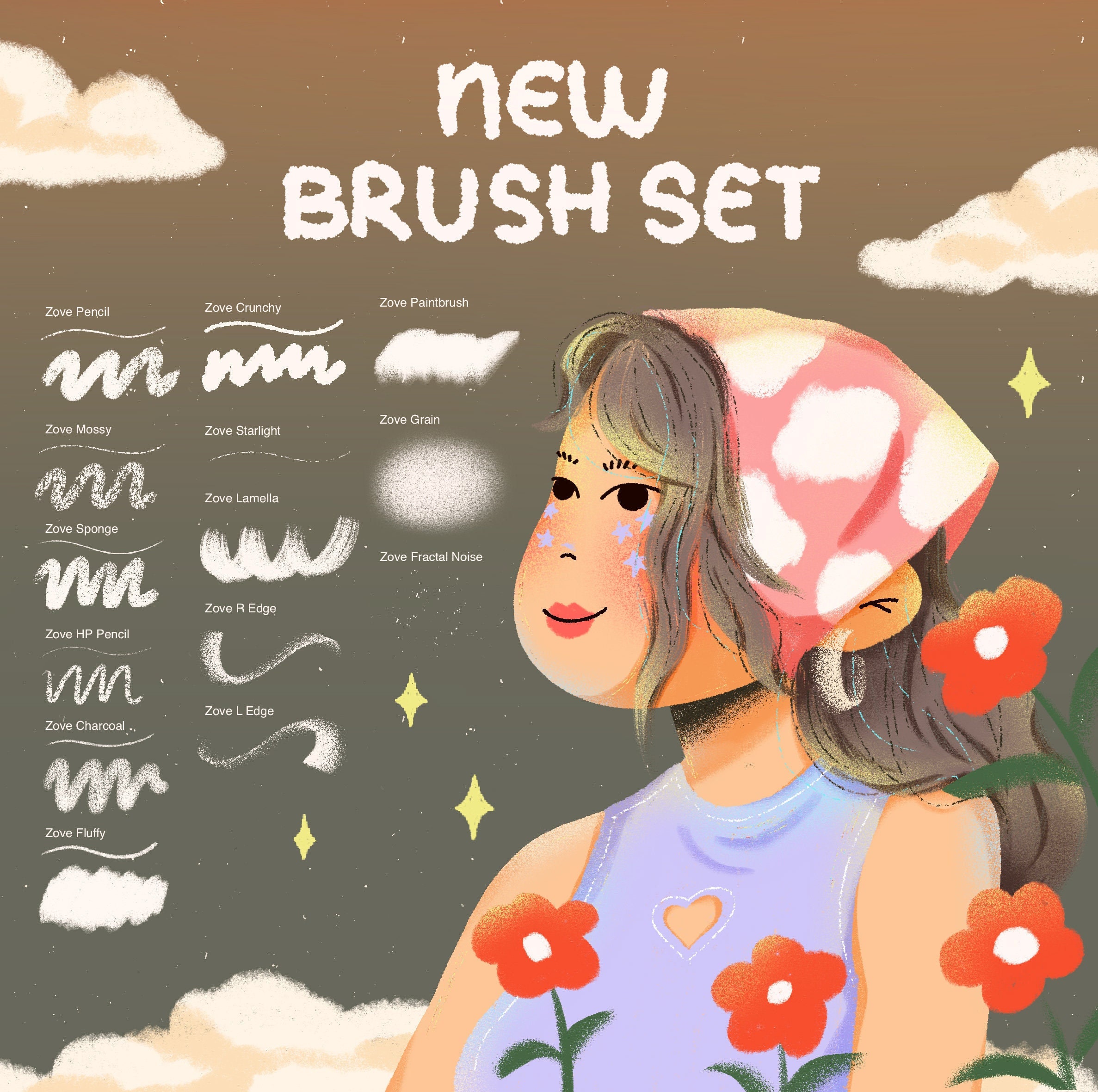 Digital Brushes, Pencil & Crayon, Texture Brushes for Procreate ...