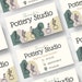 Pottery Studio Business Card Design, Ceramic Business Card, Pottery ...