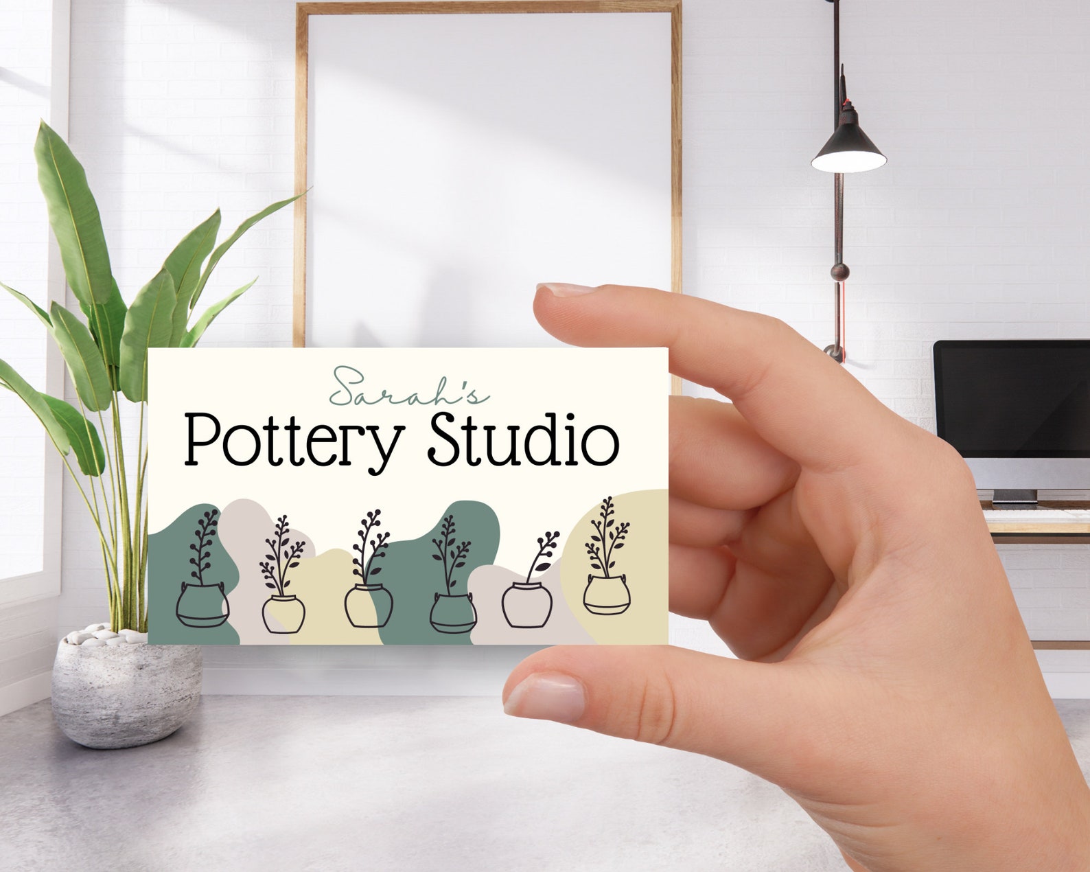 Pottery Studio Business Card Design, Ceramic Business Card, Pottery ...