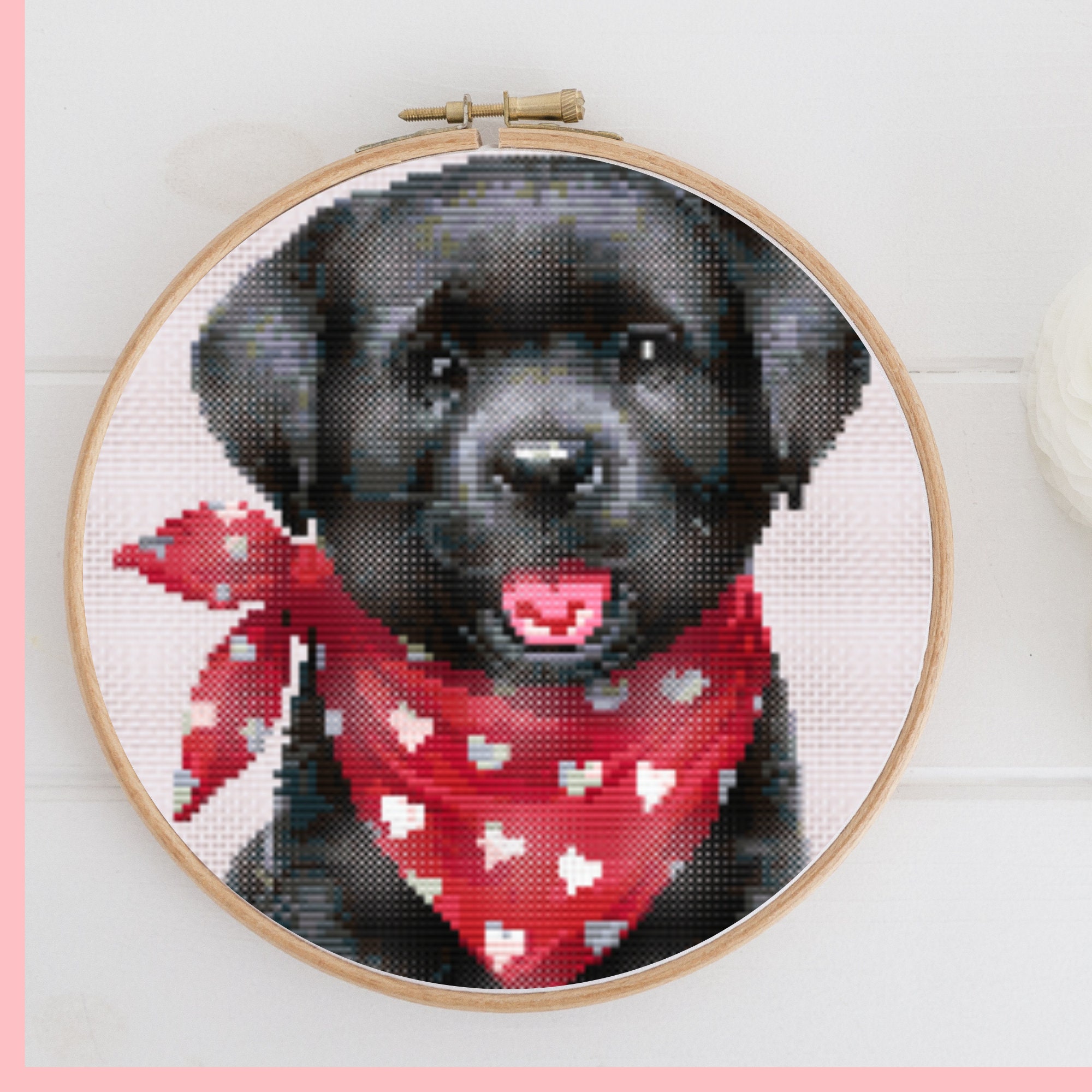 Cross Stitch Pattern Black Labrador Retriever DIY Cross Stitch Gift for ...
