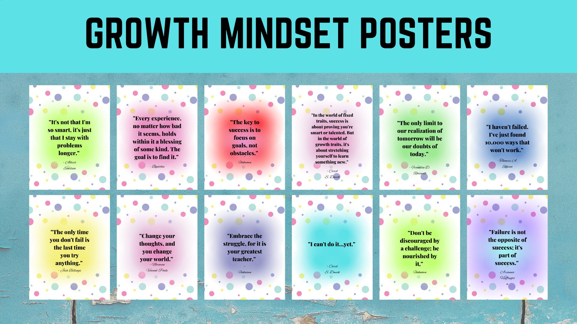Editable Classroom Management Printable Bundle Happy and Bright Growth ...