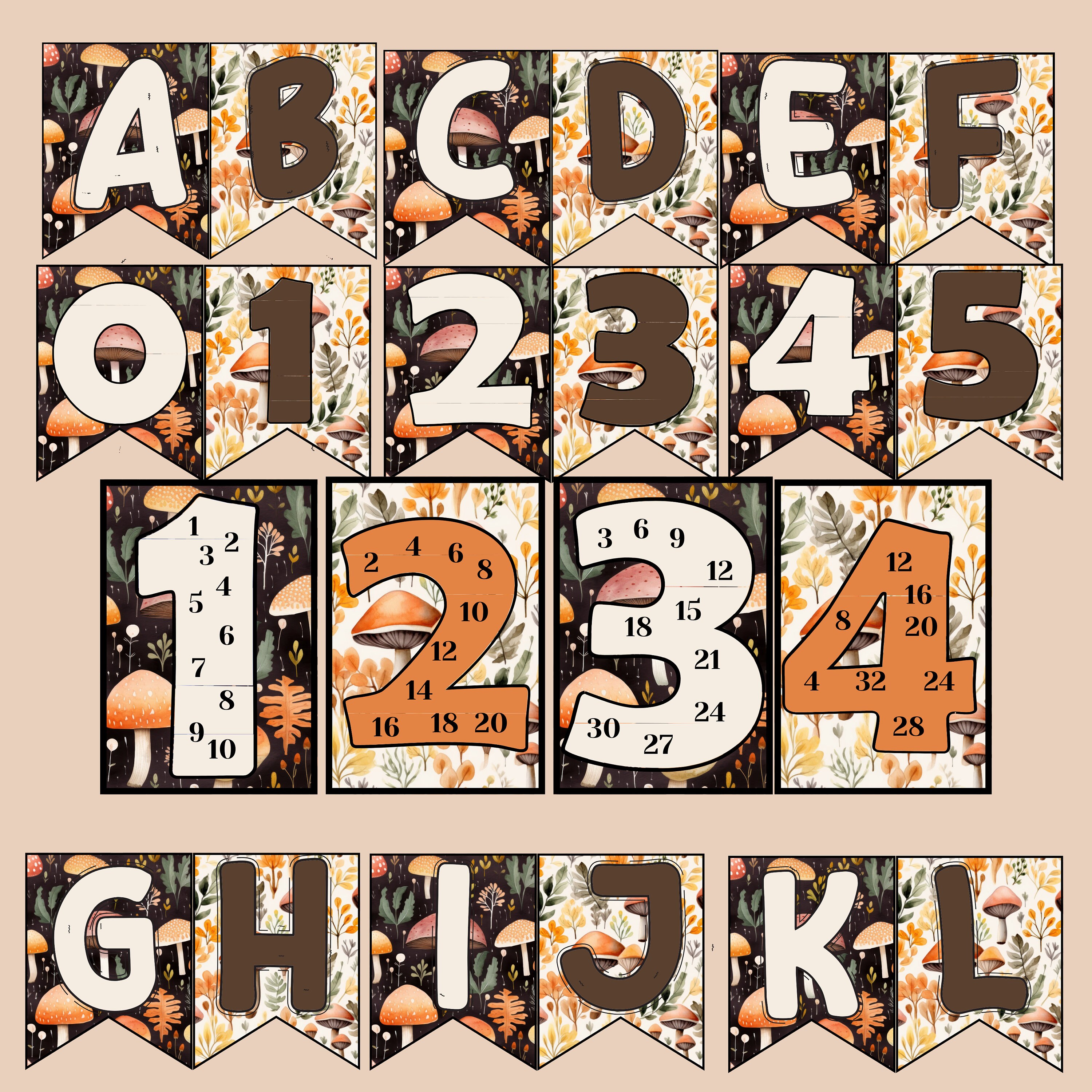 Unique Classroom Designs Forest Mushroom Design Teaching Resources ...