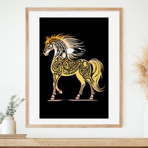 Cross Stitch Pattern - Horse Native Tribal Cross Stitch Pattern - Gift ...