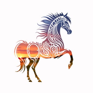 Cross Stitch Pattern - Horse Native Tribal Cross Stitch Pattern - Gift ...