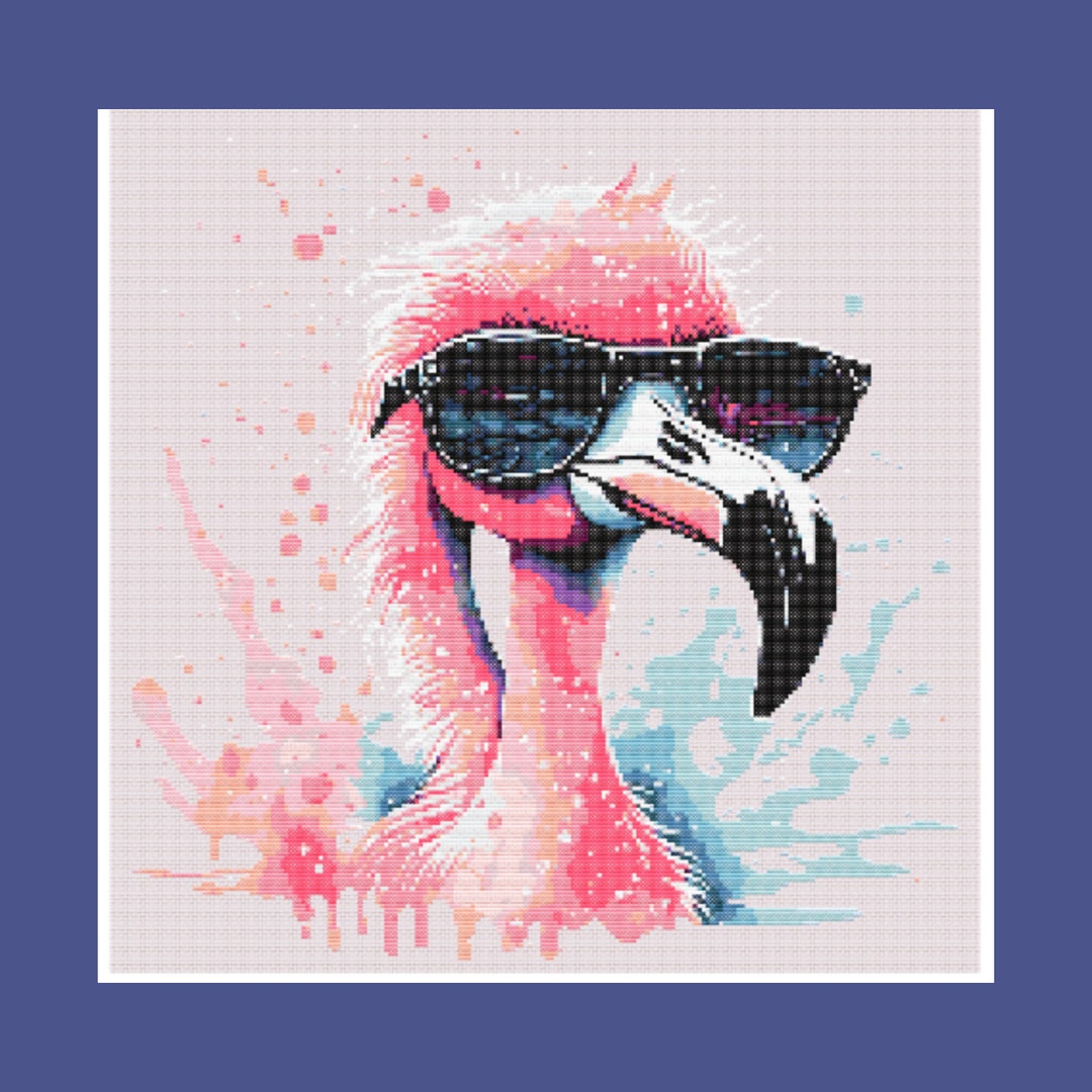 Cross Stitch Pattern - Flamingo - DIY Cross Stitch - Gift for the ...