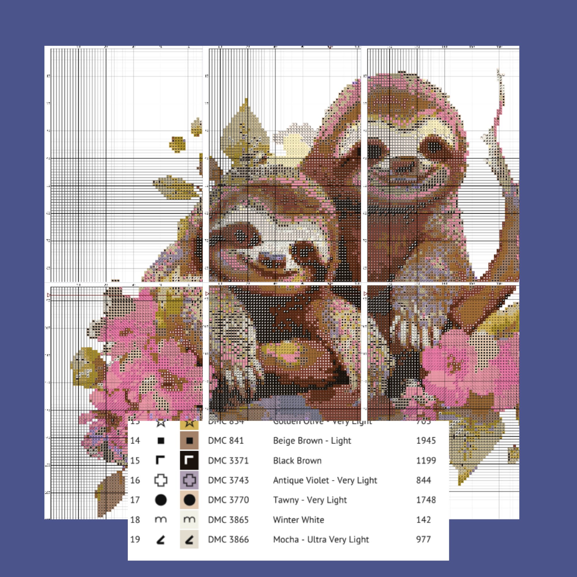 Cross Stitch Pattern - Cute Sloth - DIY Cross Stitch - Gift for the ...