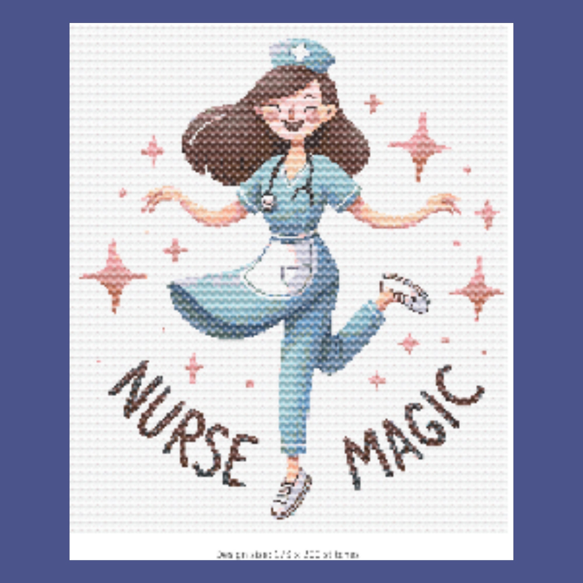 Cross Stitch Pattern -nurse Magic - DIY Cross Stitch - Gift for a Nurse ...