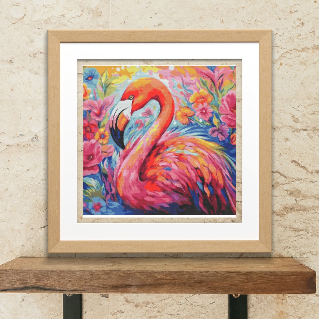 Cross Stitch Pattern - Flamingo - DIY Cross Stitch - Gift for the ...