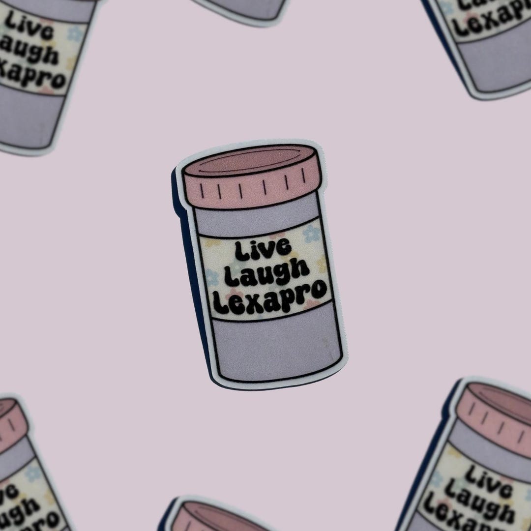 Live, Laugh, Lexapro || Vinyl Sticker || Meds || Mental Health Humor - Etsy