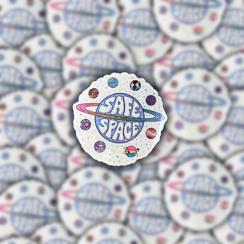 Safe Space || Pride Planets || Vinyl Sticker - Etsy