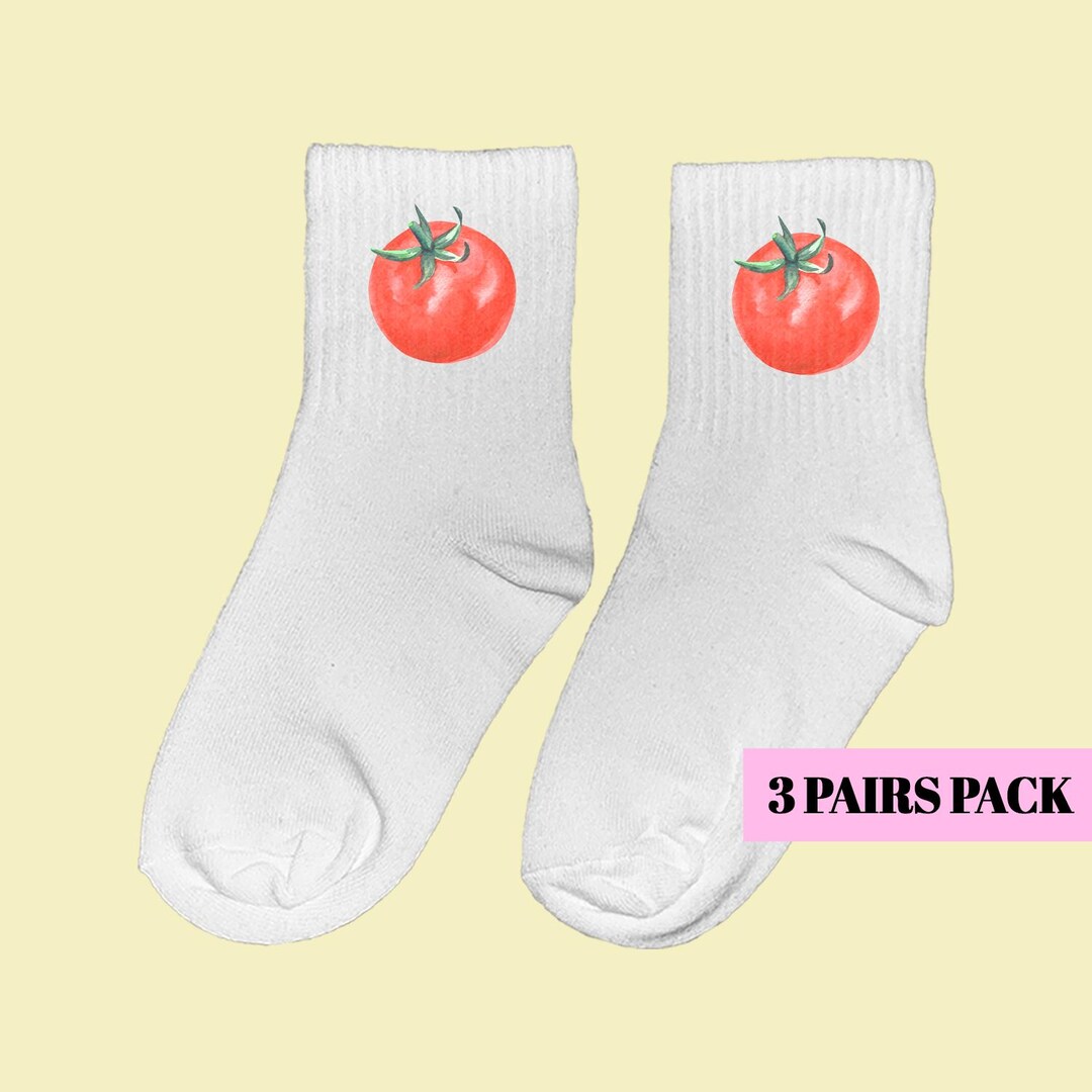 Tomato Socks (3 Pairs Pack) - Etsy