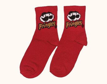 Novelty Socks Pringles Original Red Fun Gift One Size Birthday - Etsy