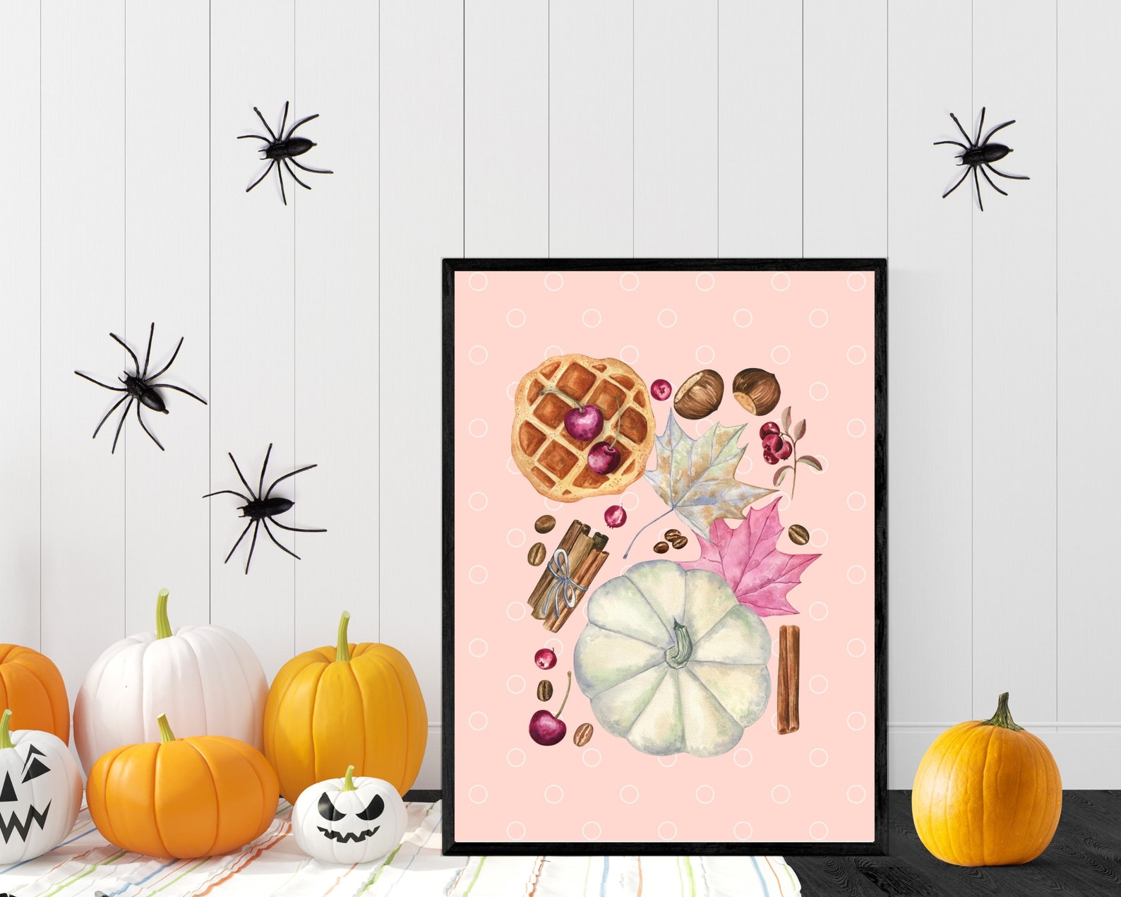 Pumpkin Sign, Autumn Sign, Pink Halloween, Pumpkin Print, Pumpkin Wall ...