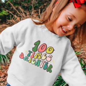 100 Days of School, 100th Day, 100 Days Brighter, Teacher Gift ...