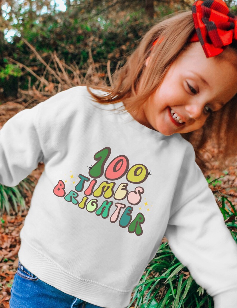 100 Days of School 100th Day 100 Days Brighter Teacher - Etsy