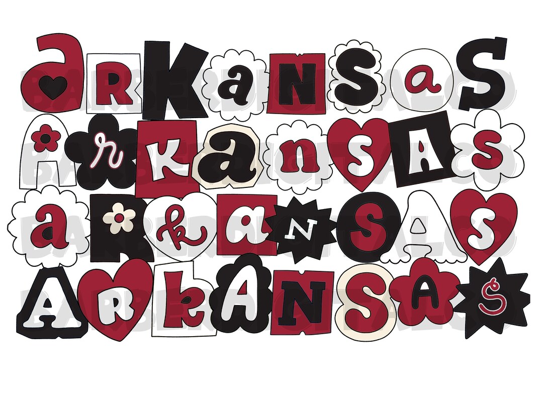 Cute Arkansas Sublimation Tshirt Design, Razorbacks School Spirit ...