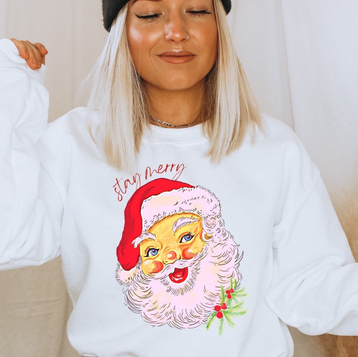 Santa Face Svg Santa Claus Svg Tis the Season Png Retro - Etsy