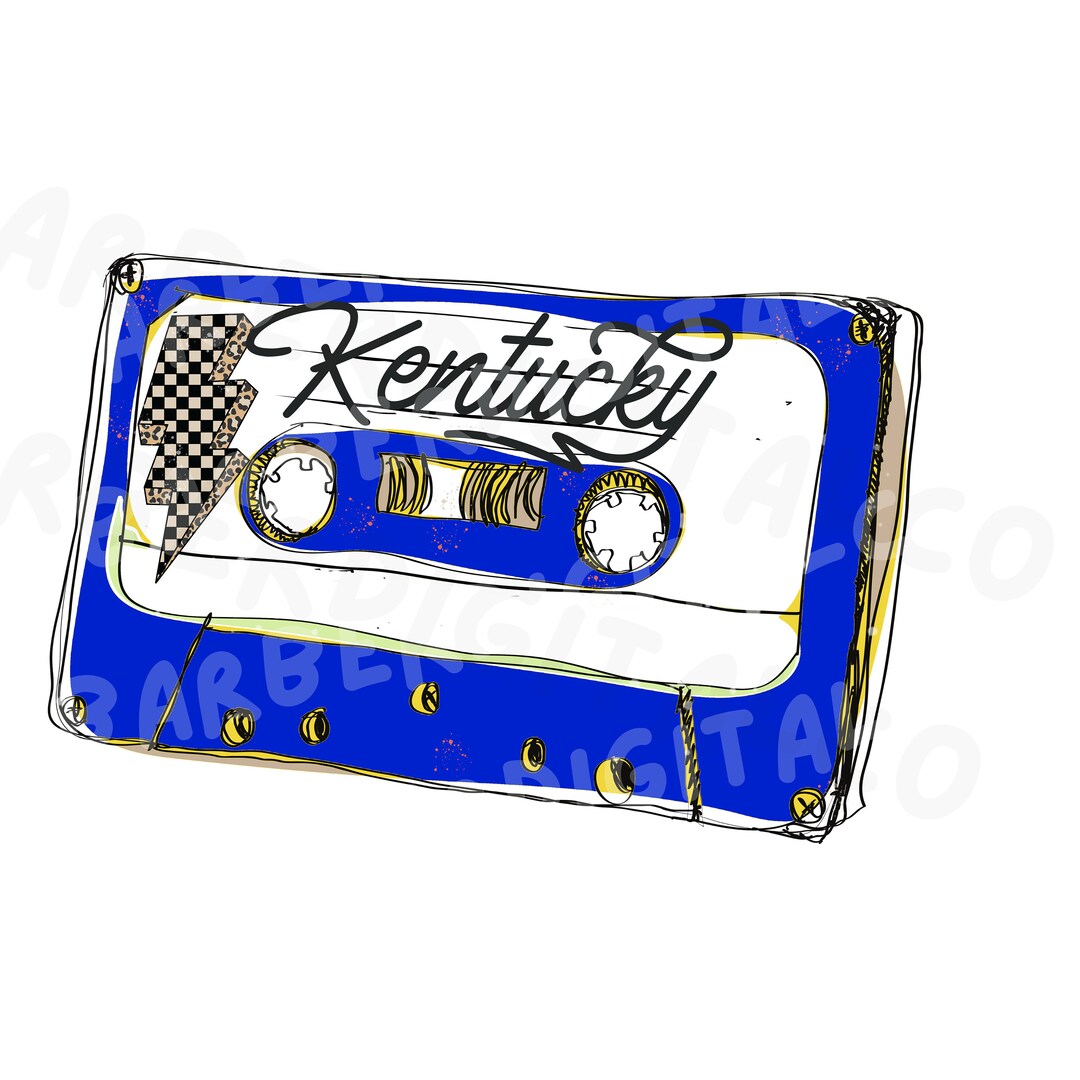 Retro Kentucky Cassette Tape Sublimation Digital Download, School ...