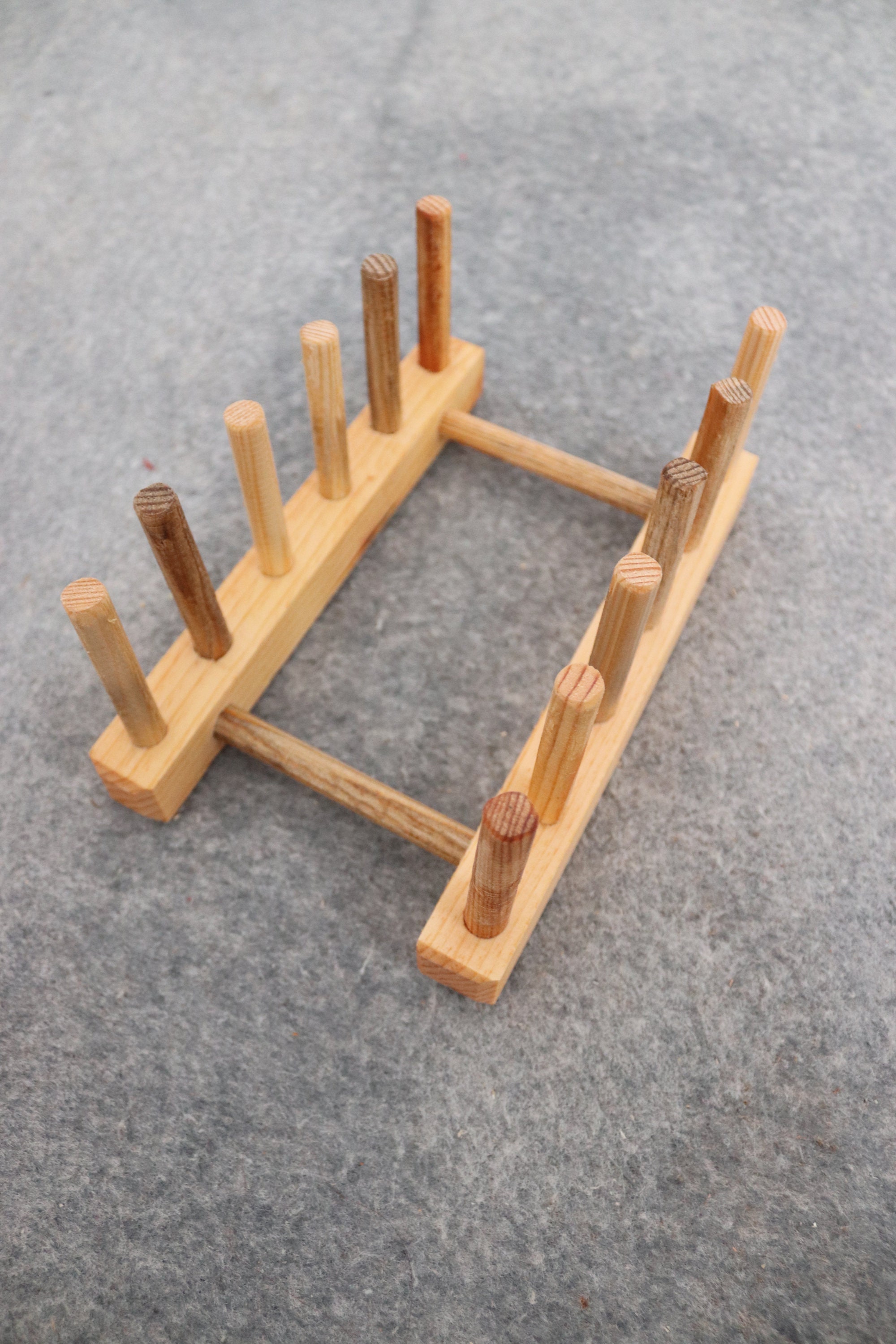 Handmade Wooden Plate Rack, Conforde Dish Drainer Rack, Wood Storage ...