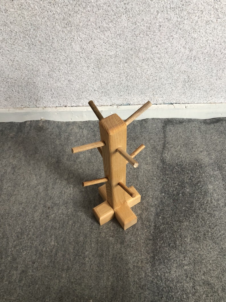 Handmade Wooden Cup Holder, Wooden Kitchen Unique Furniture for Mug ...