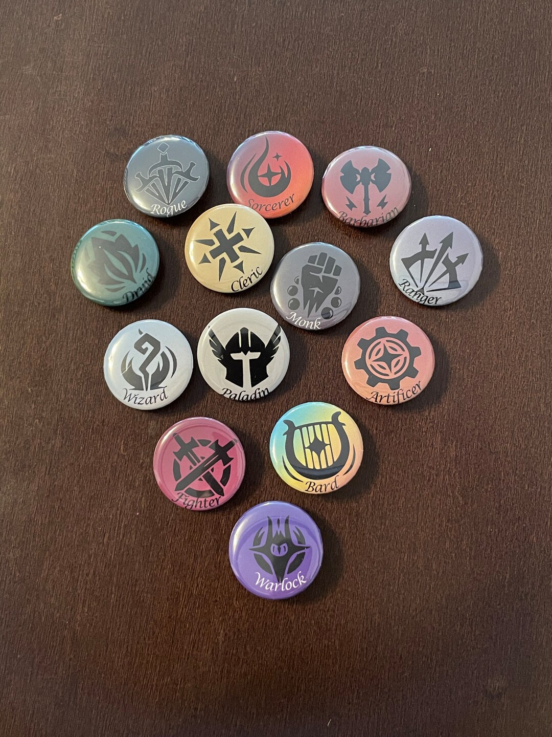 Dnd Class Badges - Etsy