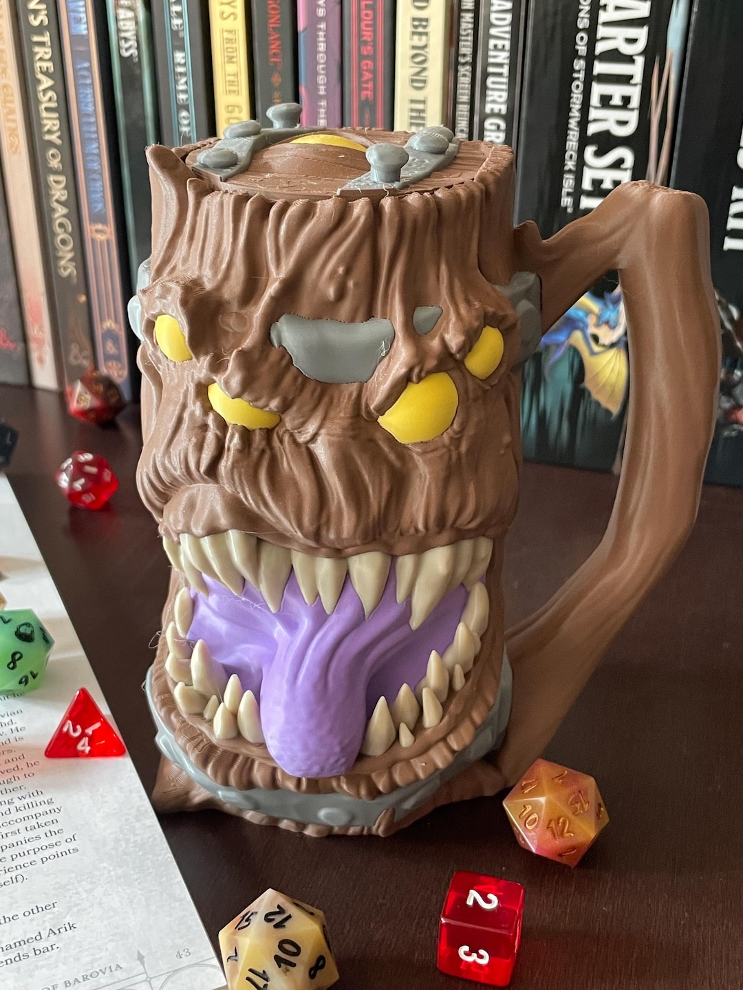 Mimic Mug Can Holder Inc Dice Mythic Merchant D&D Dice Storage - Etsy
