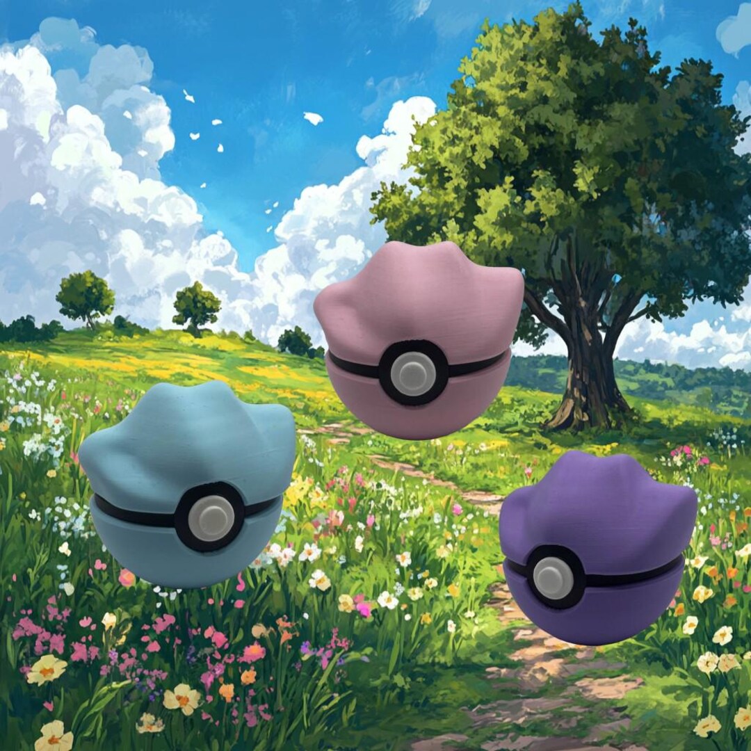 Ditto-themed 3D Printed Pokéball Decorative Display Piece available in ...