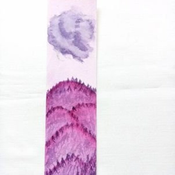 Paysage violet - Etsy France