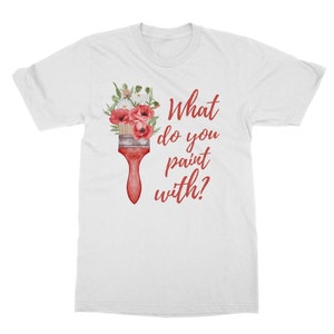 Red Poppy Flower, Heavy Cotton T-shirt, Artist, Painter Gift - Etsy
