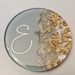 Gold Leaf Resin Initial Coasters - Set of 4 - Etsy