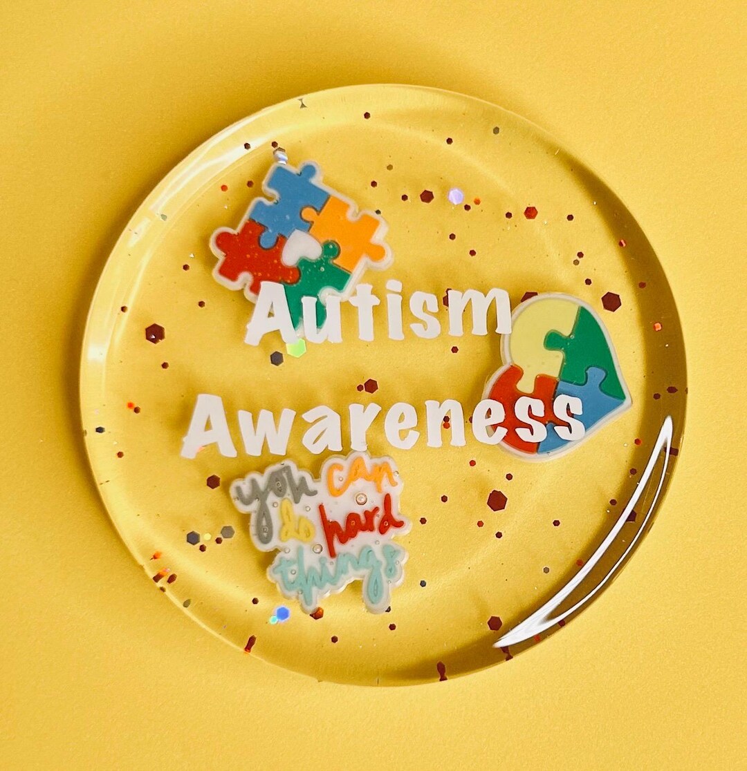 Autism Awareness Resin Coaster - Paperweight - Etsy