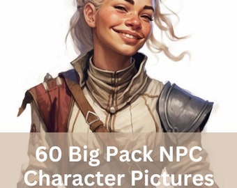 Dnd Big Pack 60 NPC Character / Pictures for RPG , Roleplay, Tabletop ...