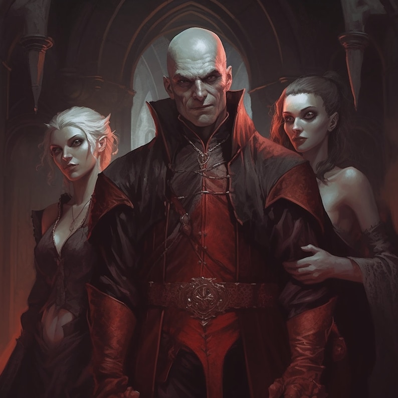 Dnd Big Pack 60 - Vampire Picture Set for Roleplay, Tabletop, RPG ...