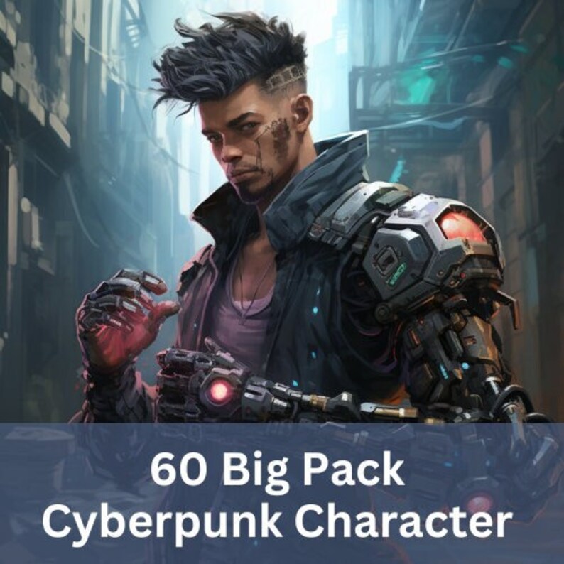 Big Pack 60 Cyberpunk Bigpack Character or NPC Pictures - Etsy