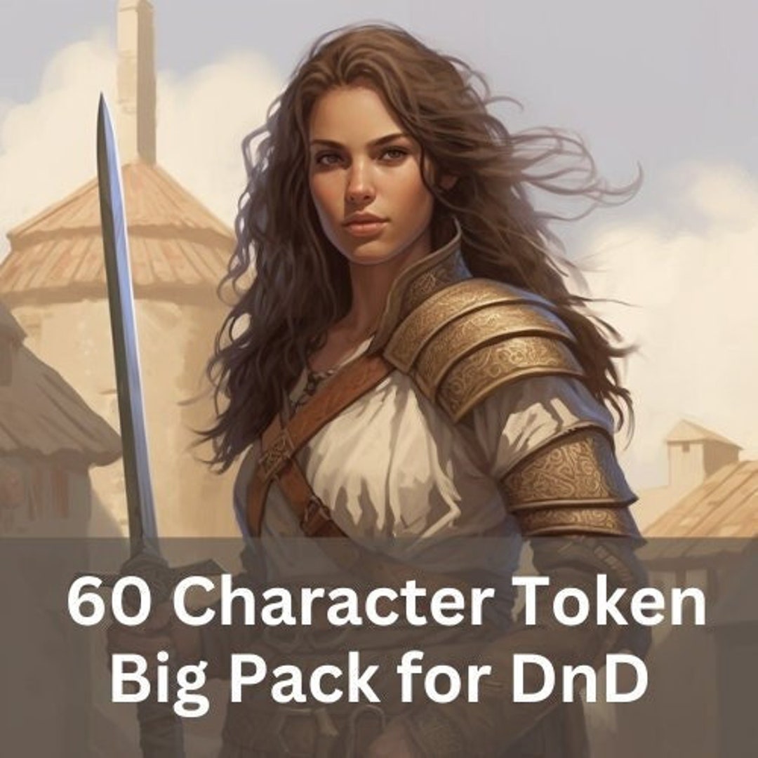 Dnd Big Pack 60 - Character Tokens for RPG / Roleplay / Dnd - Etsy