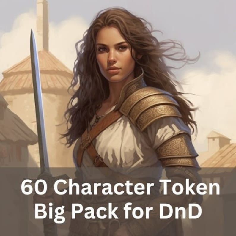 Dnd Big Pack 60 - Character Tokens for RPG / Roleplay / Dnd - Etsy